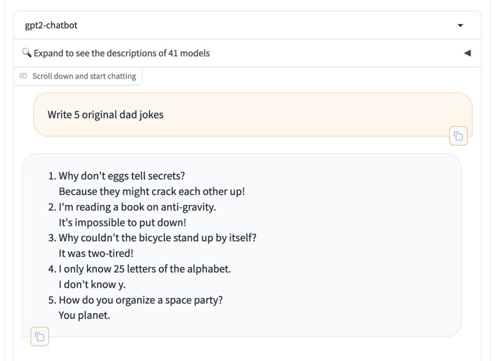 Mysterious “gpt2-chatbot” AI model appears suddenly, confuses experts ...