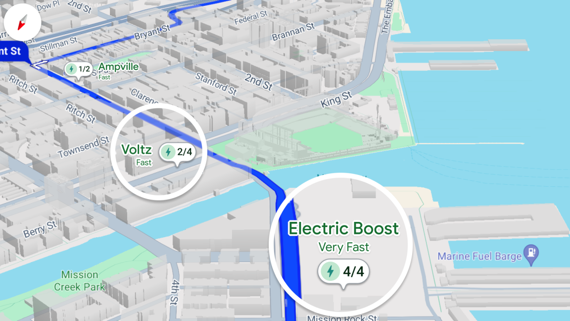 EV charging update in Google Maps includes “AI-powered” station info ...