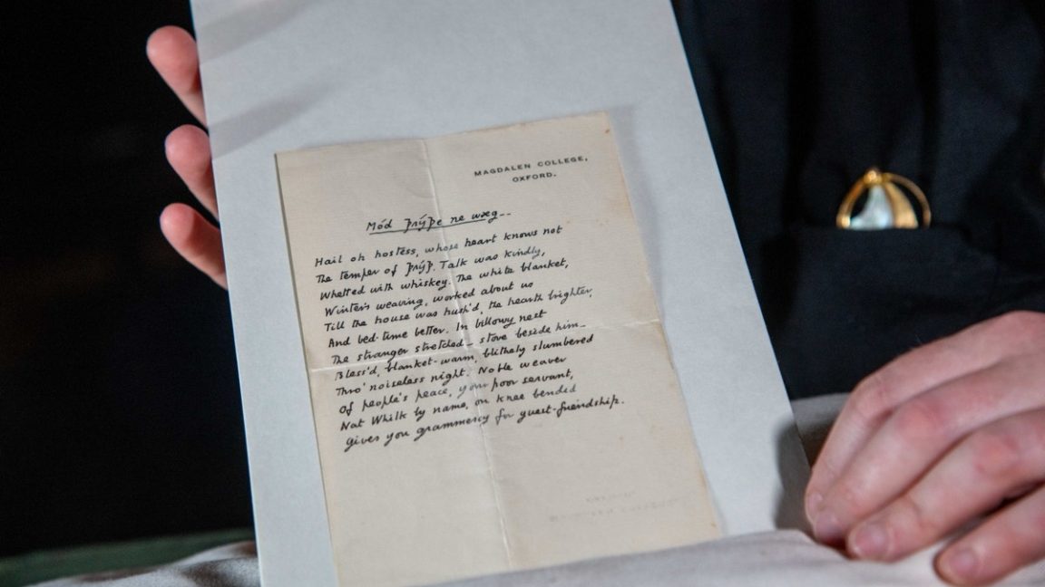 “Forgotten” poem by C.S. Lewis published for the first time - Ars Technica