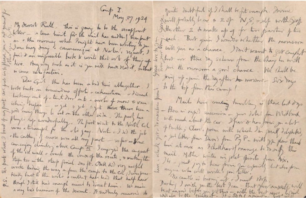 Explore a digitized collection of doomed Everest climber’s letters home ...