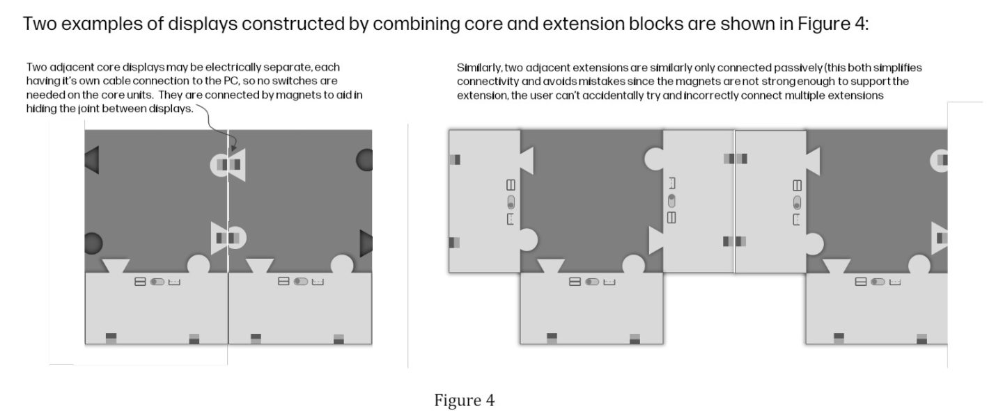 Micro LED monitors connect like puzzle pieces in HP multi-monitor ...