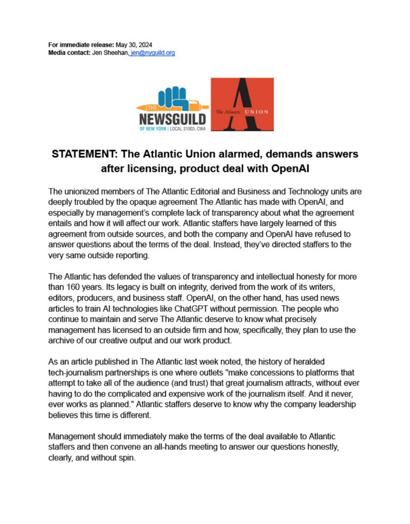 Journalists “deeply troubled” by OpenAI’s content deals with Vox, The Atlantic - Ars Technica