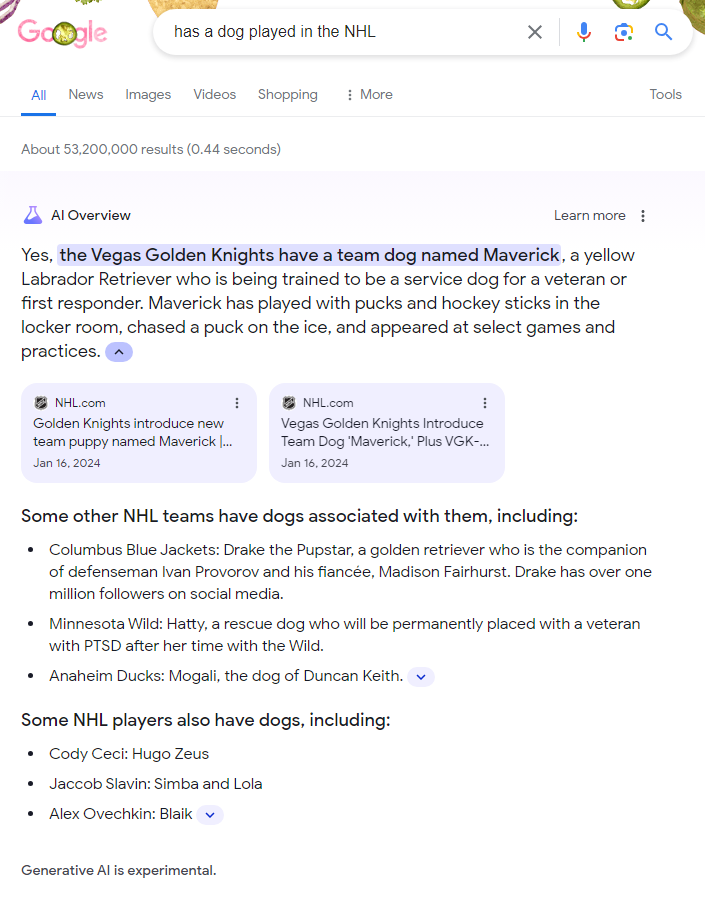 Google’s “AI Overview” can give false, misleading, and dangerous ...