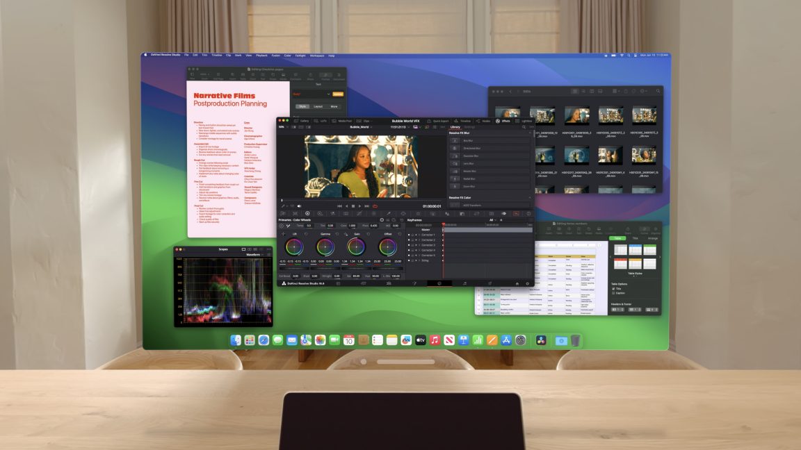 Apple’s new Vision Pro software offers an ultrawide virtual Mac monitor ...