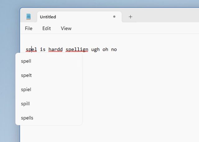Notepad’s spellcheck and autocorrect are rolling out to everybody after ...