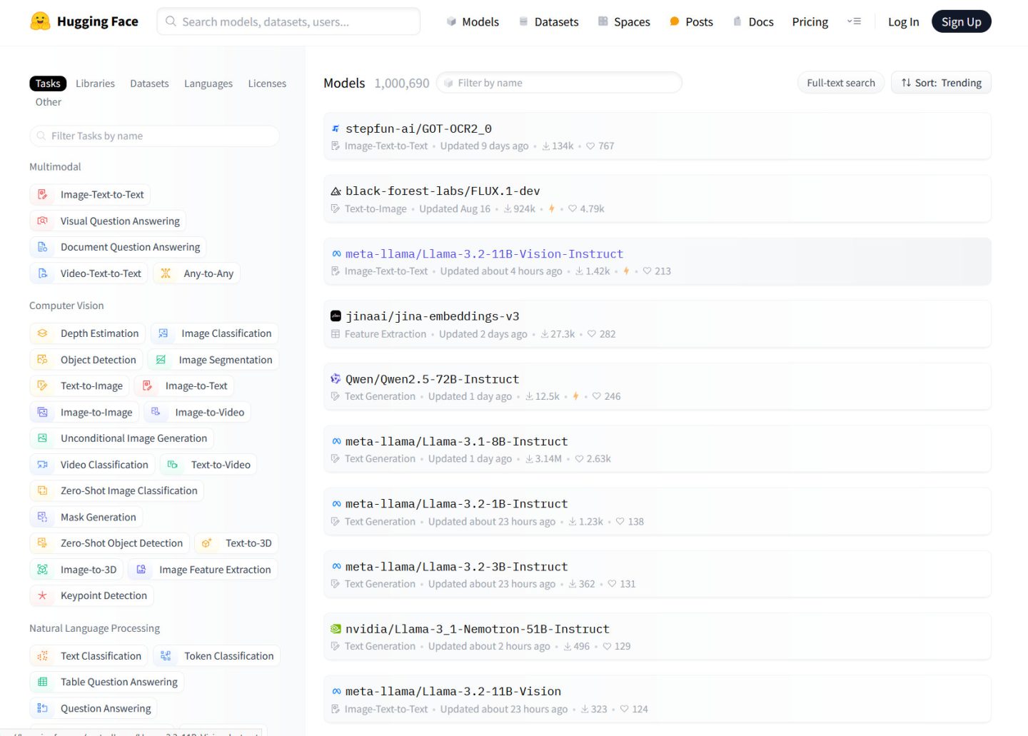 Exponential growth brews 1 million AI models on Hugging Face - Ars Technica