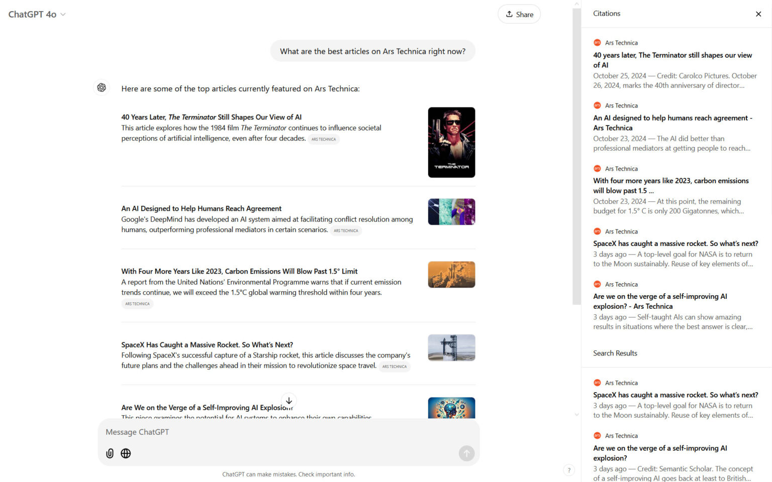 OpenAI launches ChatGPT with Search, taking Google head-on - Ars Technica