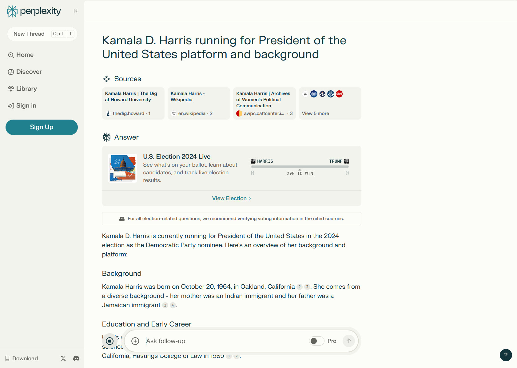 Perplexity will show live US election results despite AI accuracy ...