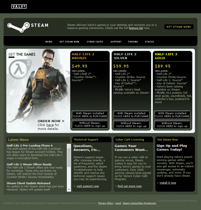 Half-Life 2 pushed Steam on the gaming masses... and the masses pushed ...