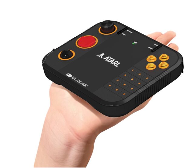 Of course Atari’s new handheld includes a trackball, spinner, and ...