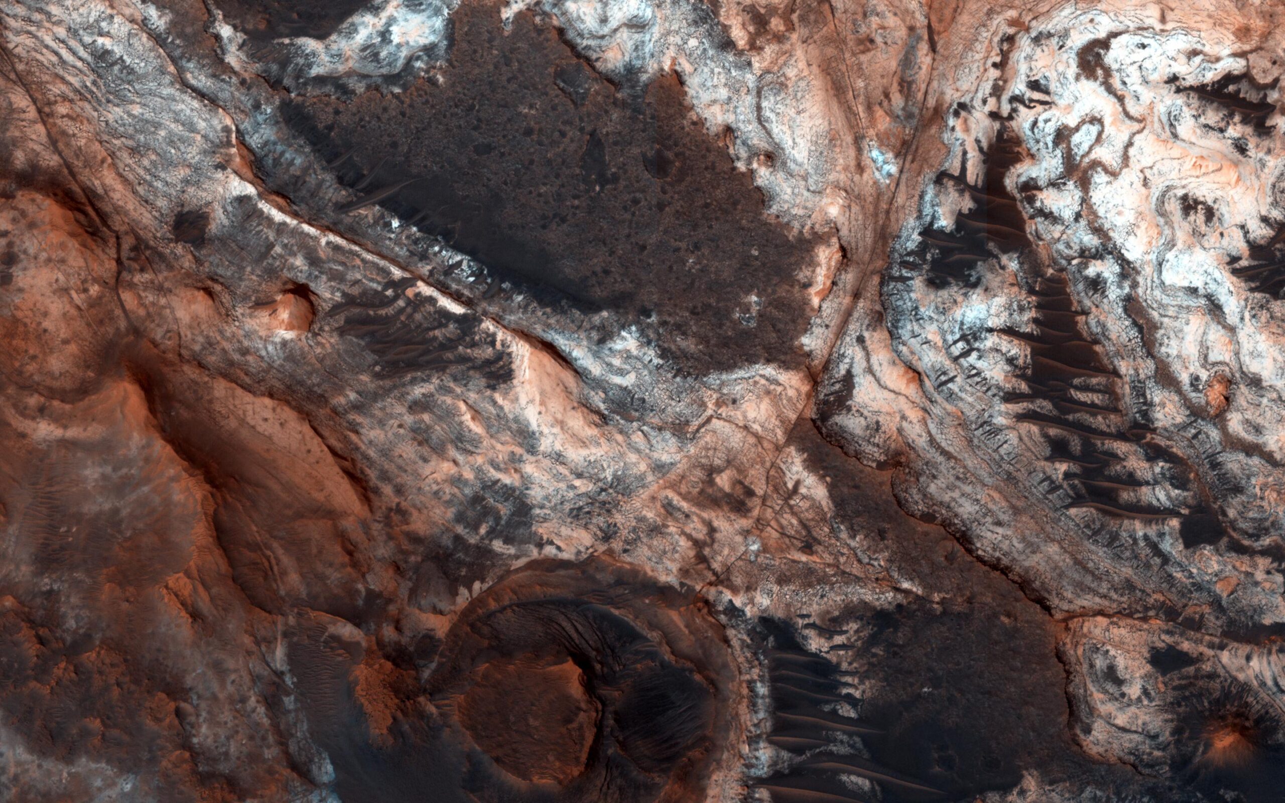 Edge of Mars’ great dichotomy eroded back by hundreds of kilometers ...