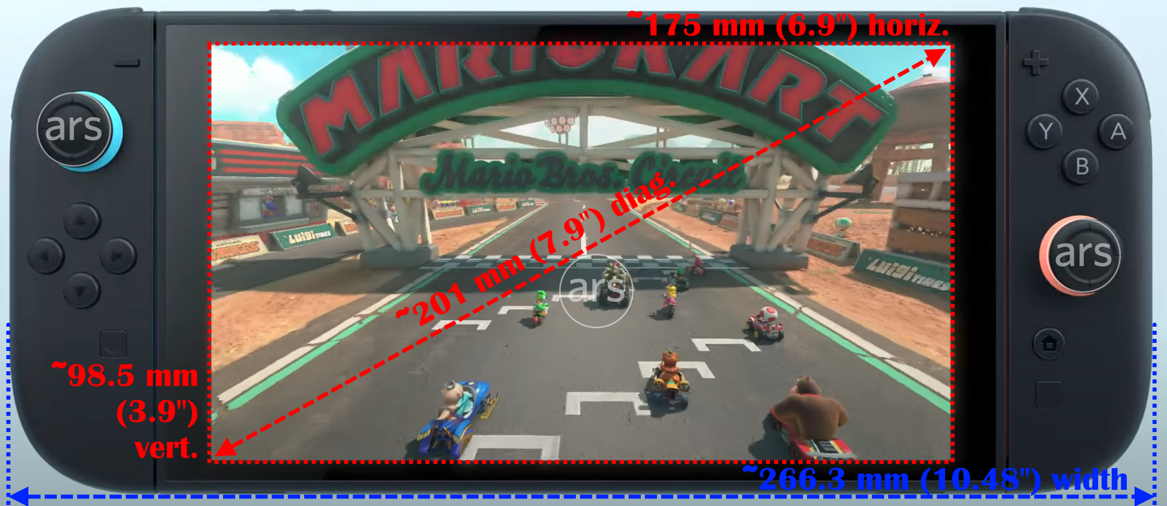 Switch 2 sports ~7.9-inch screen, 33% bigger tablet surface—Ars video ...