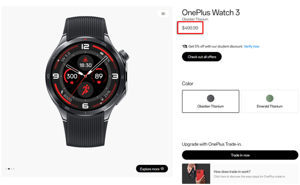 OnePlus releases Watch 3 with inflated $500 price tag, won’t say why ...