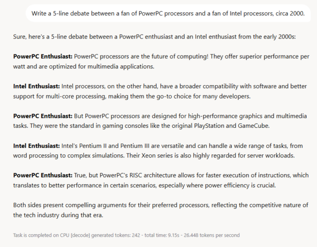 Microsoft’s “1‑bit” AI model runs on a CPU only, while matching larger ...