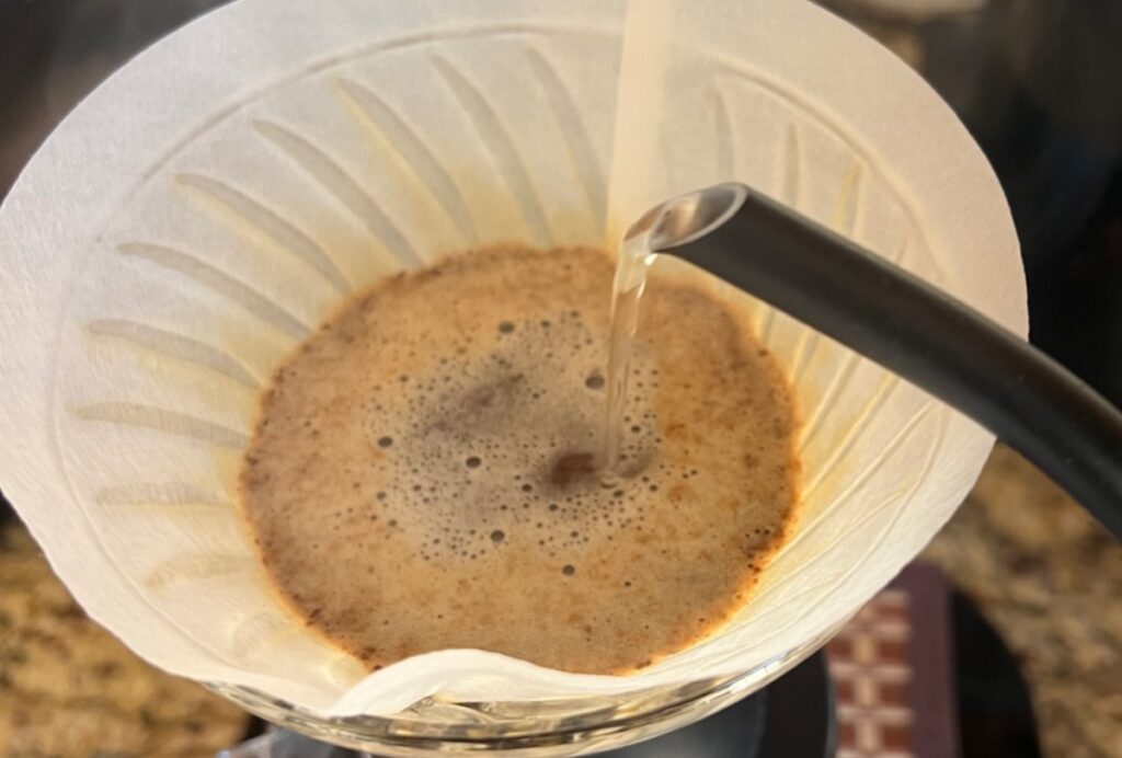 Fewer beans = great coffee if you get the pour height right - Ars Technica