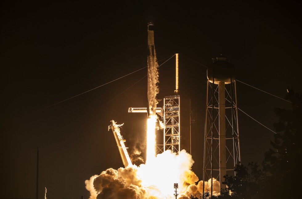 Four private astronauts launch on first human mission to fly over the ...
