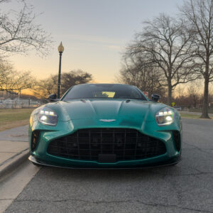 Aston Martin Vantage seen head-on