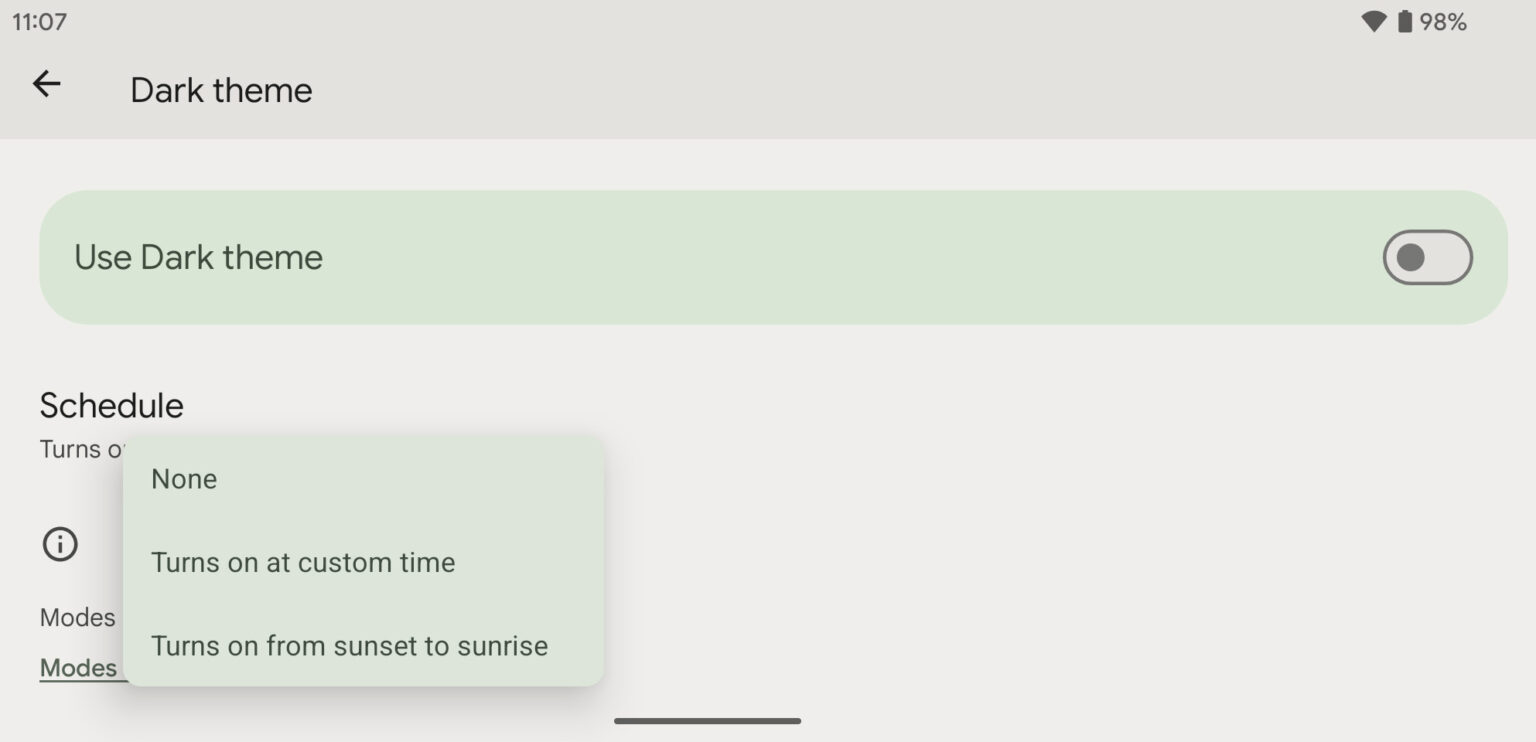 Google left months-old dark mode bug in Android 16, fix planned for ...