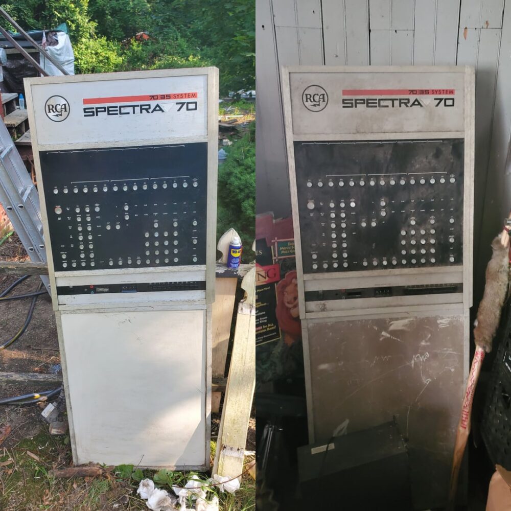 Reddit user surprised when 1960s computer panel emerged from collapsed ...