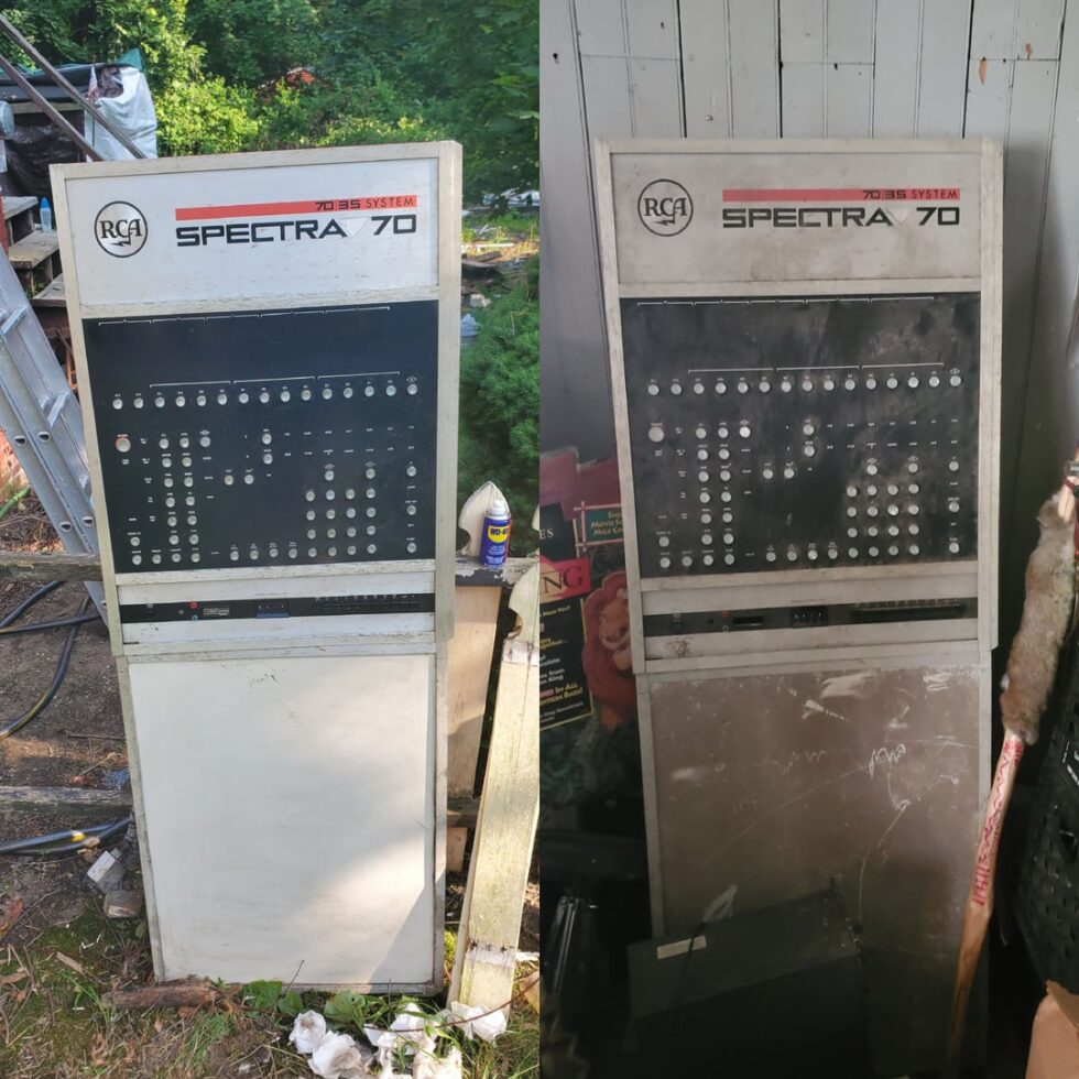 Reddit user surprised when 1960s computer panel emerged from collapsed ...