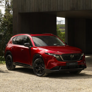 A red Mazda CX-5