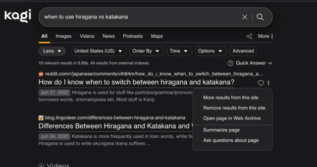 Dumping Google’s enshittified search for Kagi - Ars Technica