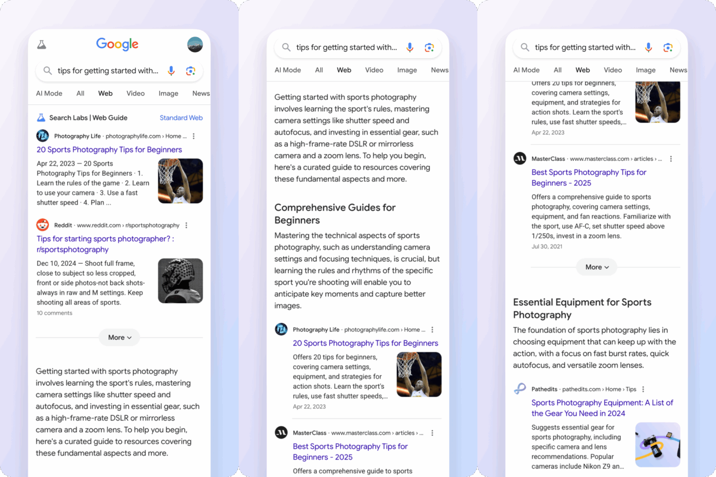 Google’s new “Web Guide” will use AI to organize your search results ...
