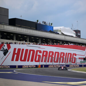 Charles Leclerc of Scuderia Ferrari runs during the qualifying of the Hungarian GP, the 14th round of the Formula 1 World Championship, at Hungaroring in Mogyorod, Central Hungary, Hungary, on August 2, 2025.