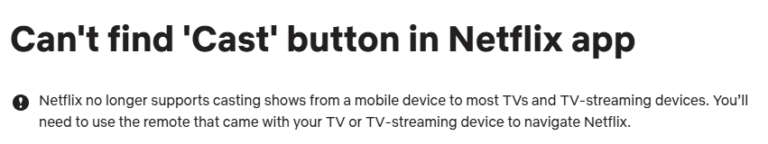 Netflix quietly drops support for casting to most TVs - Ars Technica