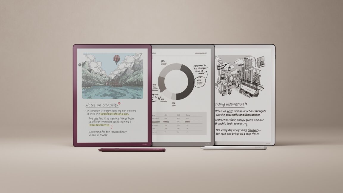 Kindle Scribe Colorsoft brings color e-ink to Amazon’s 11-inch e-reader ...