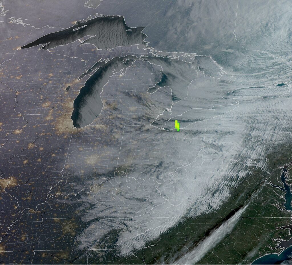 A large meteor is visible from much of Ohio and parts of neighboring ...