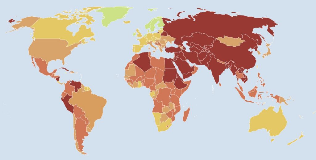 US falls below Ukraine in press freedom as global autocracy takes hold ...
