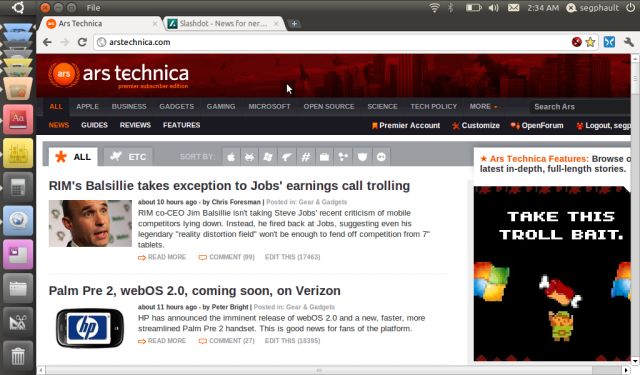 Blessed Unity: Ars reviews Ubuntu 10.10 | Ars Technica