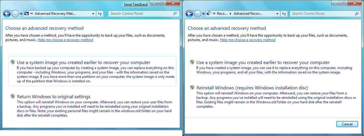 Side by side: UI changes from Windows 7 beta to Windows 7 RC - Ars Technica