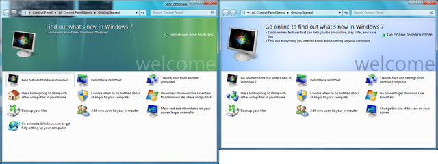 Side by side: UI changes from Windows 7 beta to build 7048 - Ars Technica