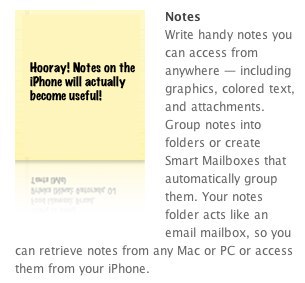 Apple confirms Leopard Mail will sync notes with iPhone - Ars Technica