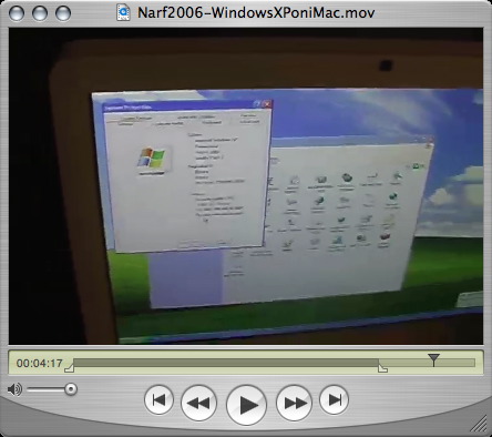 Narf posts video of iMac booting into Windows XP. *** CONFIRMED ...