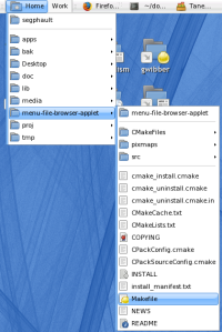Menu File Browser Applet brings easy file access to the GNOME panel ...