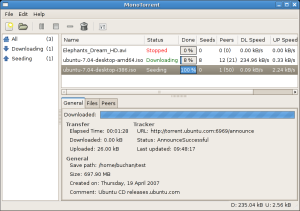 GTK MonoTorrent front end | Ars Technica