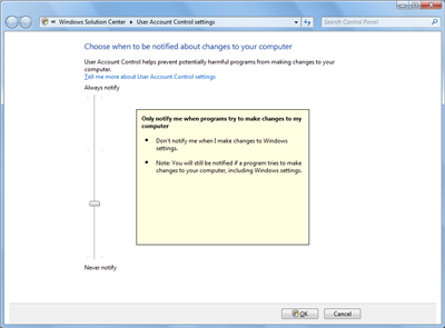 Ars@PDC: Windows 7’s streamlined UAC - Ars Technica