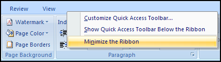Microsoft makes it easier to minimize the Ribbon | Ars Technica