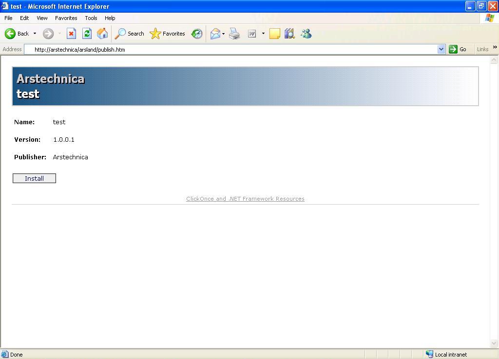 Visual Studio 2005: ClickOnce Application Deployment - Ars Technica