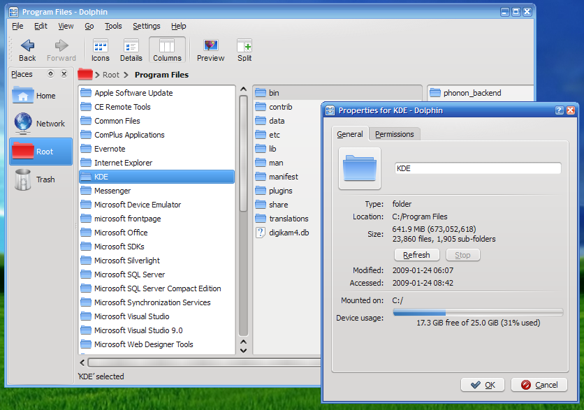 Hands on: testing the KDE 4.2 release candidate on Windows - Ars Technica