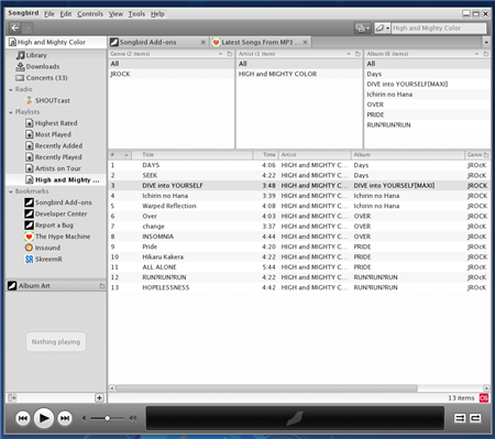 Hands on: singing along with Songbird 0.7 - Ars Technica