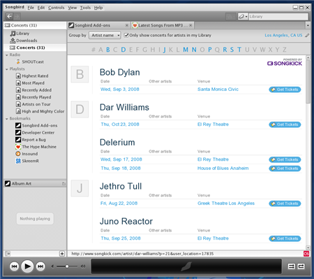 Hands on: singing along with Songbird 0.7 - Ars Technica
