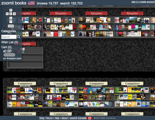 Hands on: Zoomii breathes life into Amazon’s bookshelves - Ars Technica