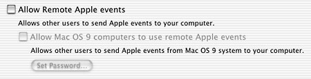 Network AppleEvents