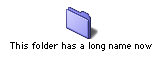 Icon view folder name in OS 9