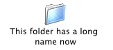 Icon view folder name in OS 9