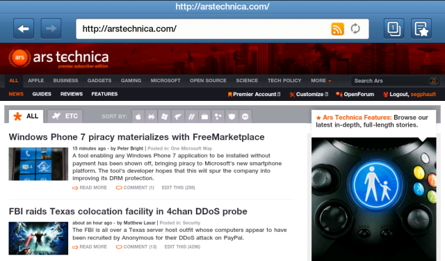 Galaxy Tab review: Android hitchhiking its way to tablet success - Ars ...